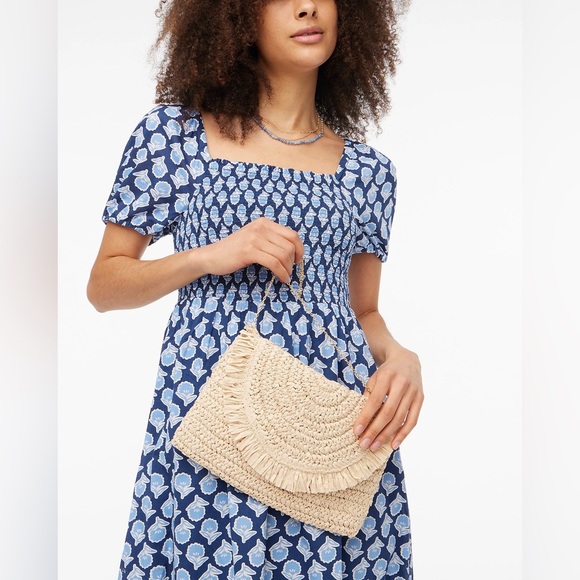 J. Crew | Bags | Nwt Jcrew Paper Straw Clutch | Poshmark